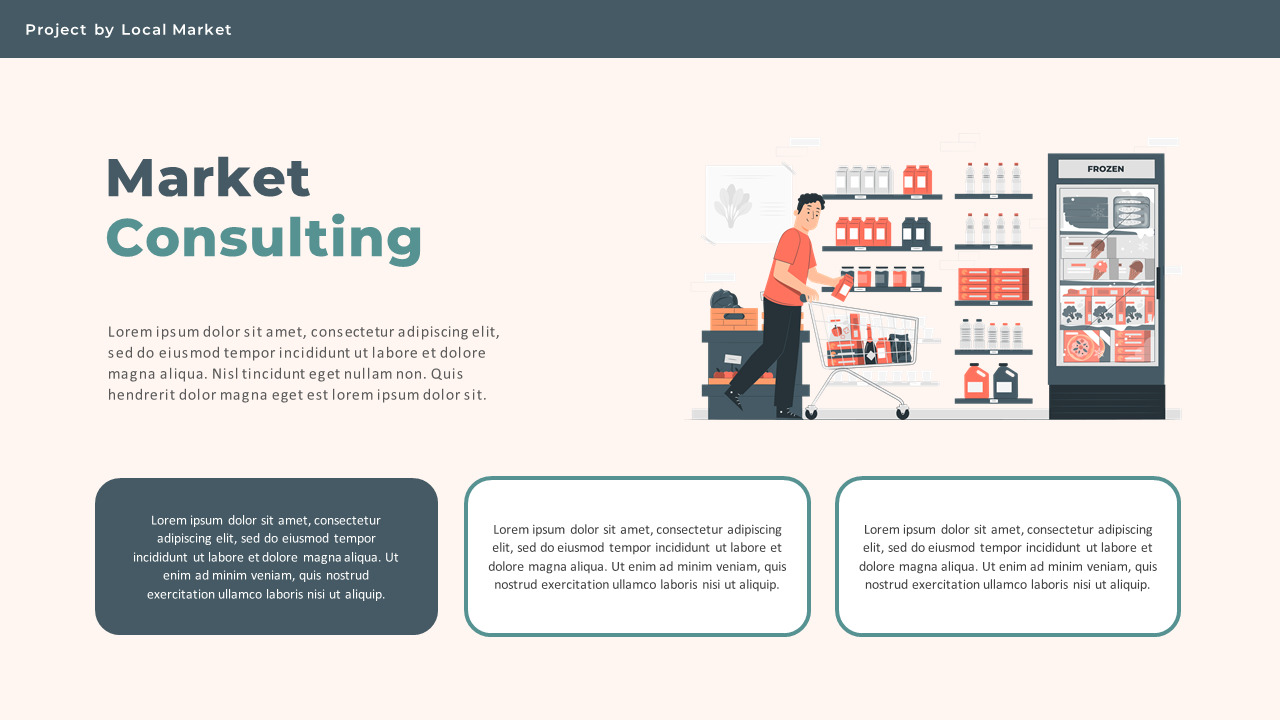 Local Market Easy PPT Template