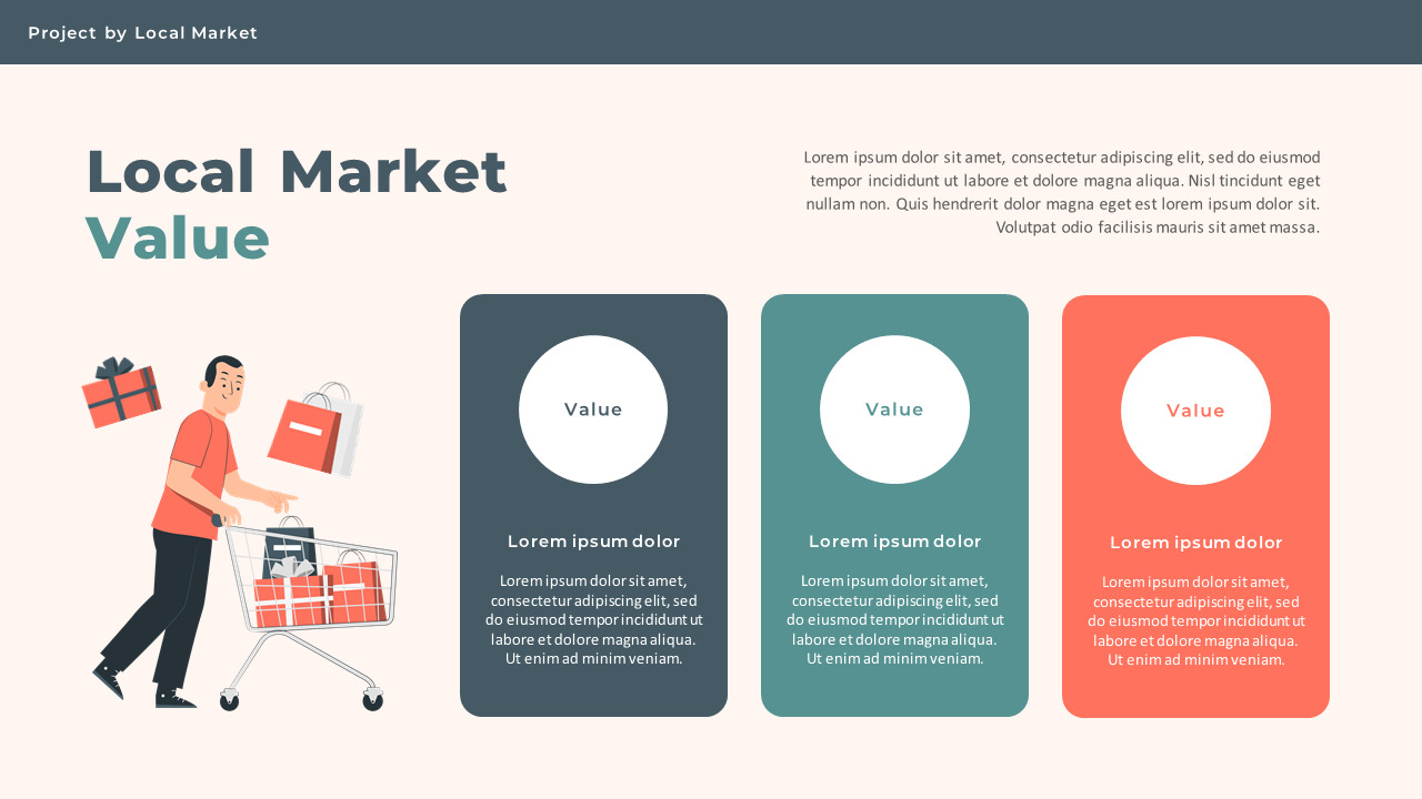 Local Market Easy PPT Template