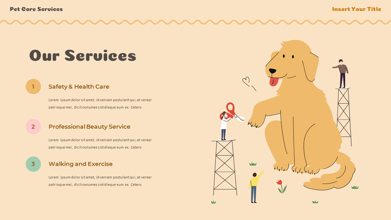 Pet Care Services Google Slides Interactive