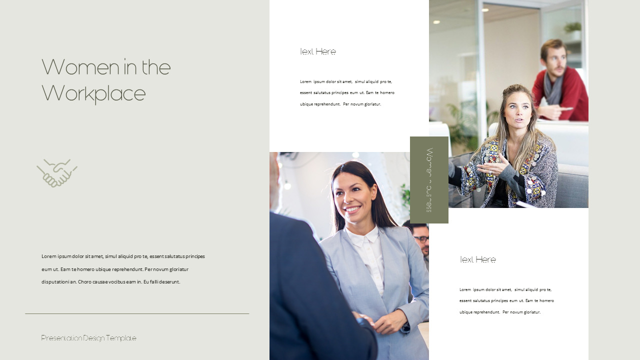 Women in Business ppt templates powerpoint template
