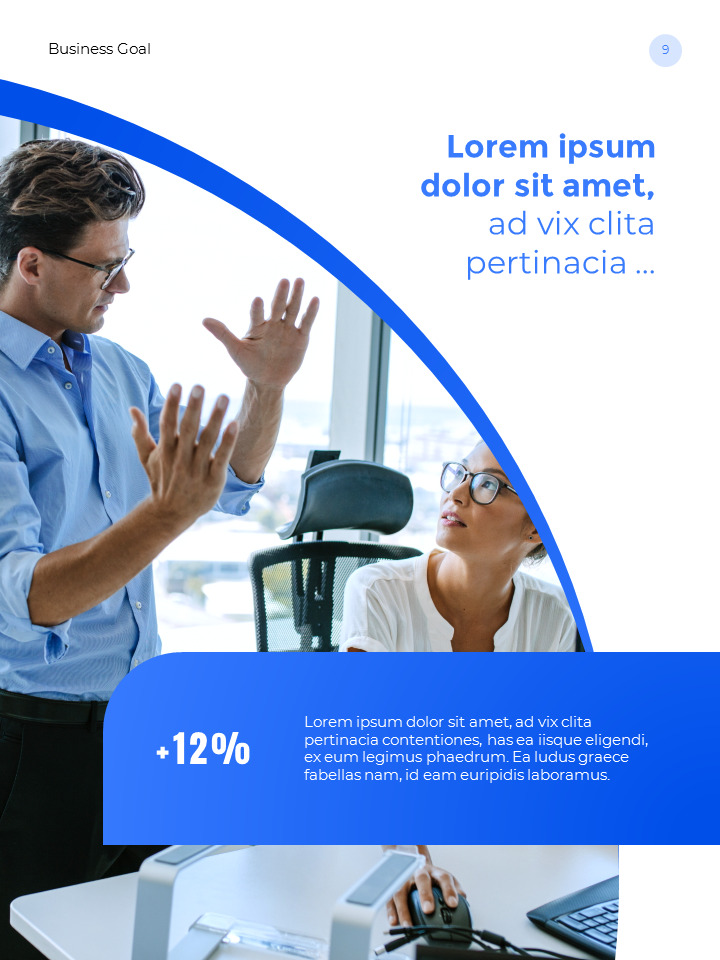 Vertical Layout Design 2024 Business Plan PowerPoint Table of Contents