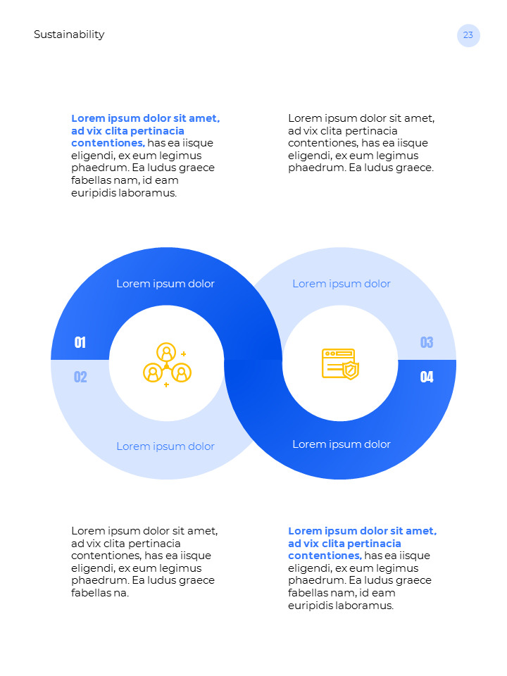 Vertical Layout Design 2024 Business Plan PowerPoint Table of Contents