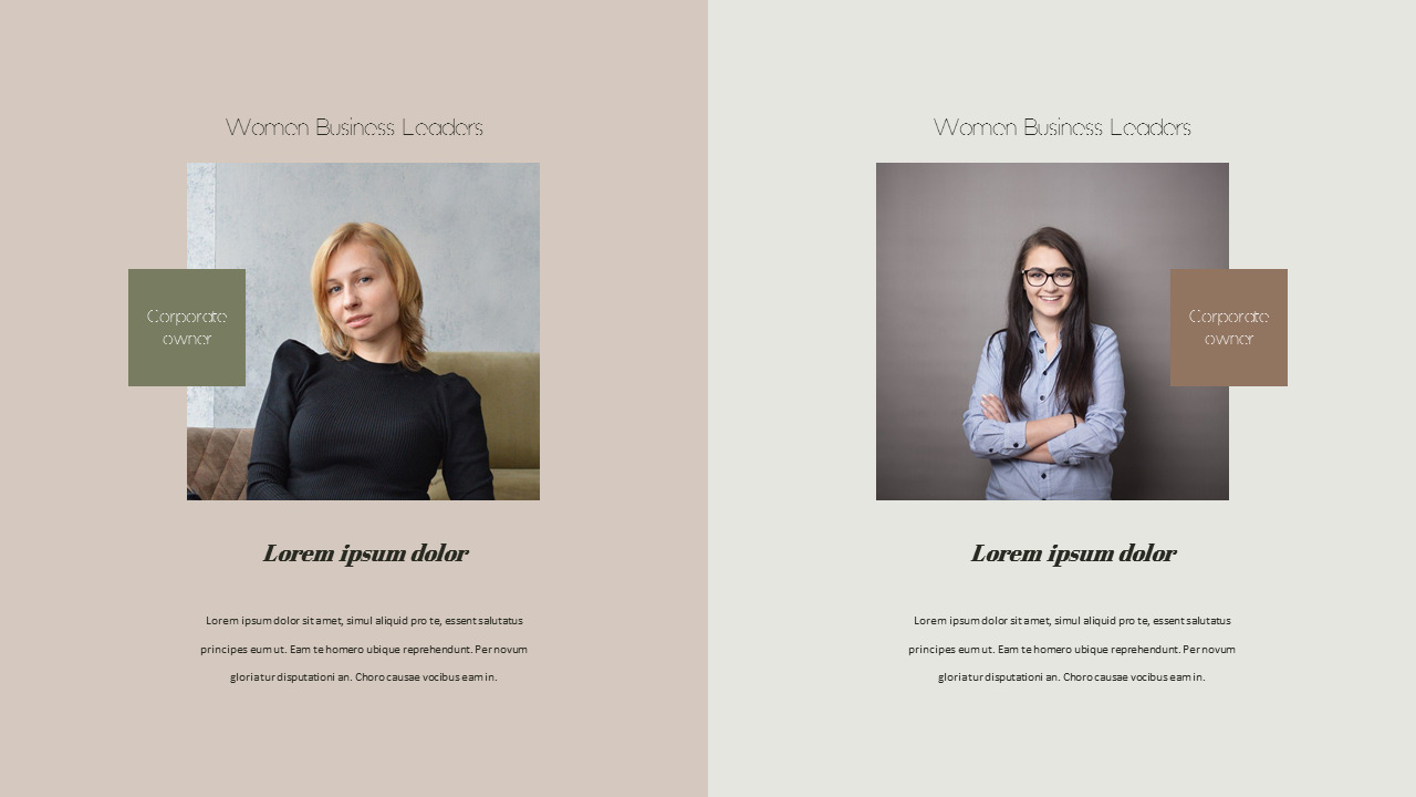Women in Business ppt templates powerpoint template