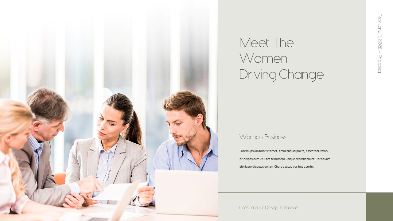 Women in Business ppt templates powerpoint template