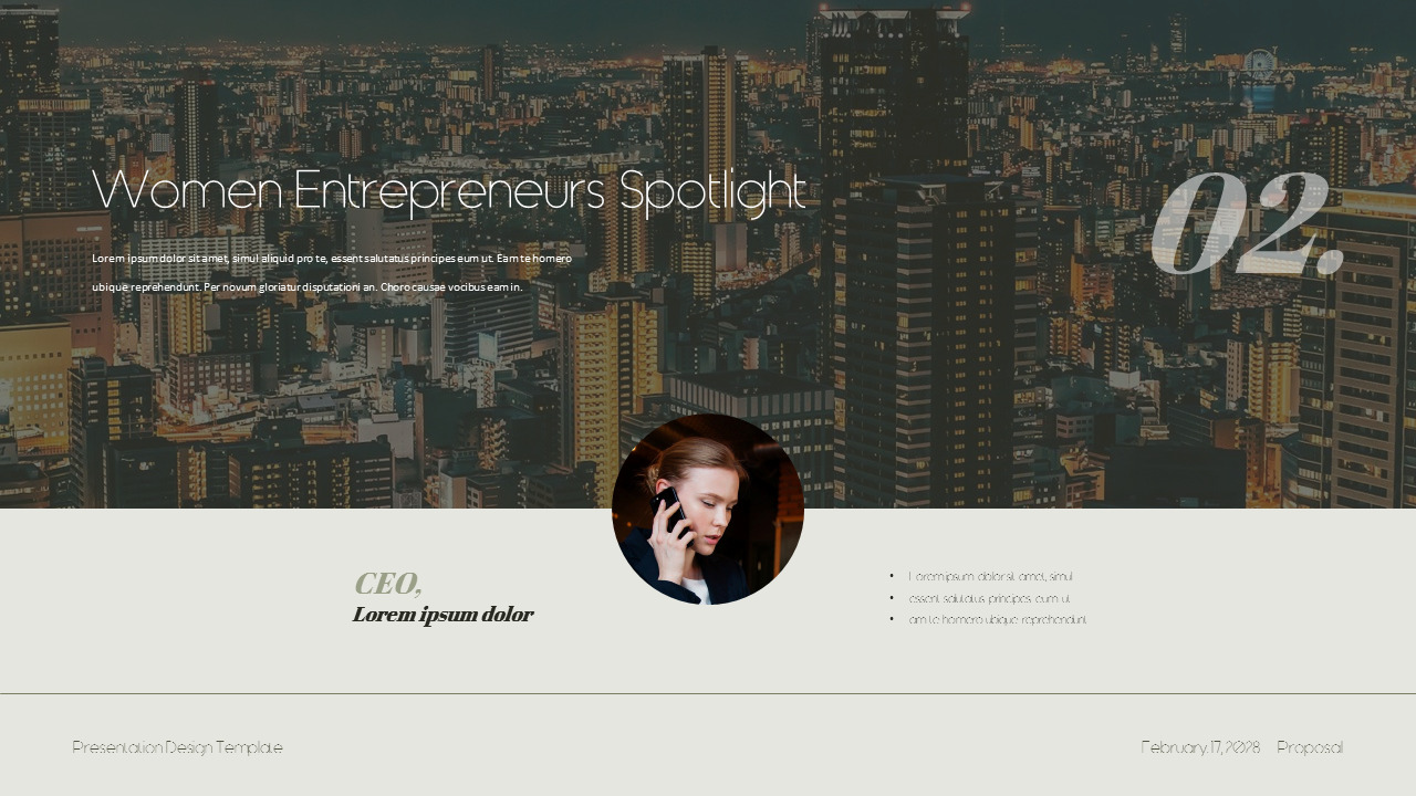 Women in Business ppt templates powerpoint template