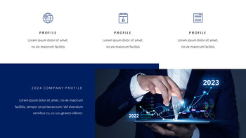 2024 Company Profile simple ppt background