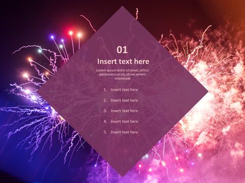 Fancy Firework - Free Powerpoint Sample