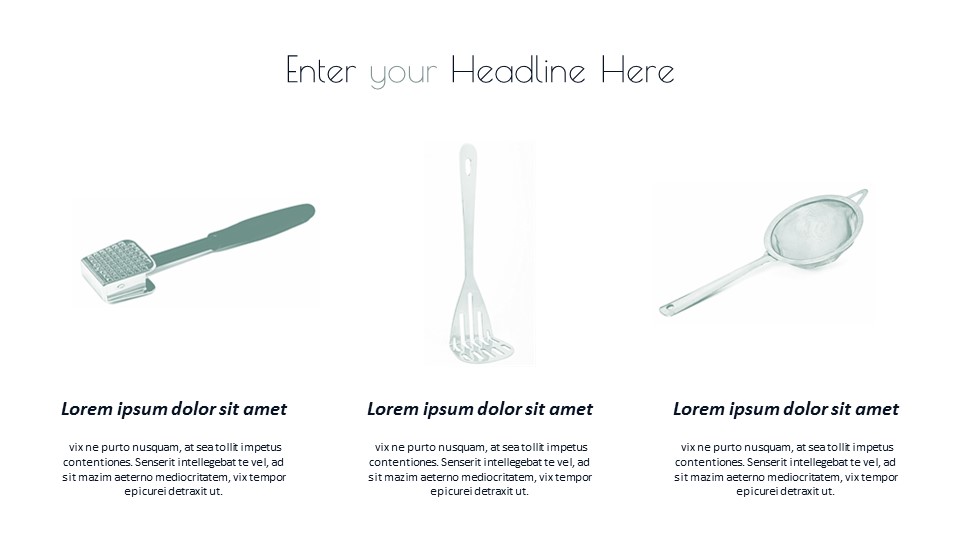 Kitchenware Google Slides Presentation Templates