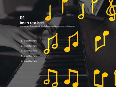 Piano - Free PPT Template