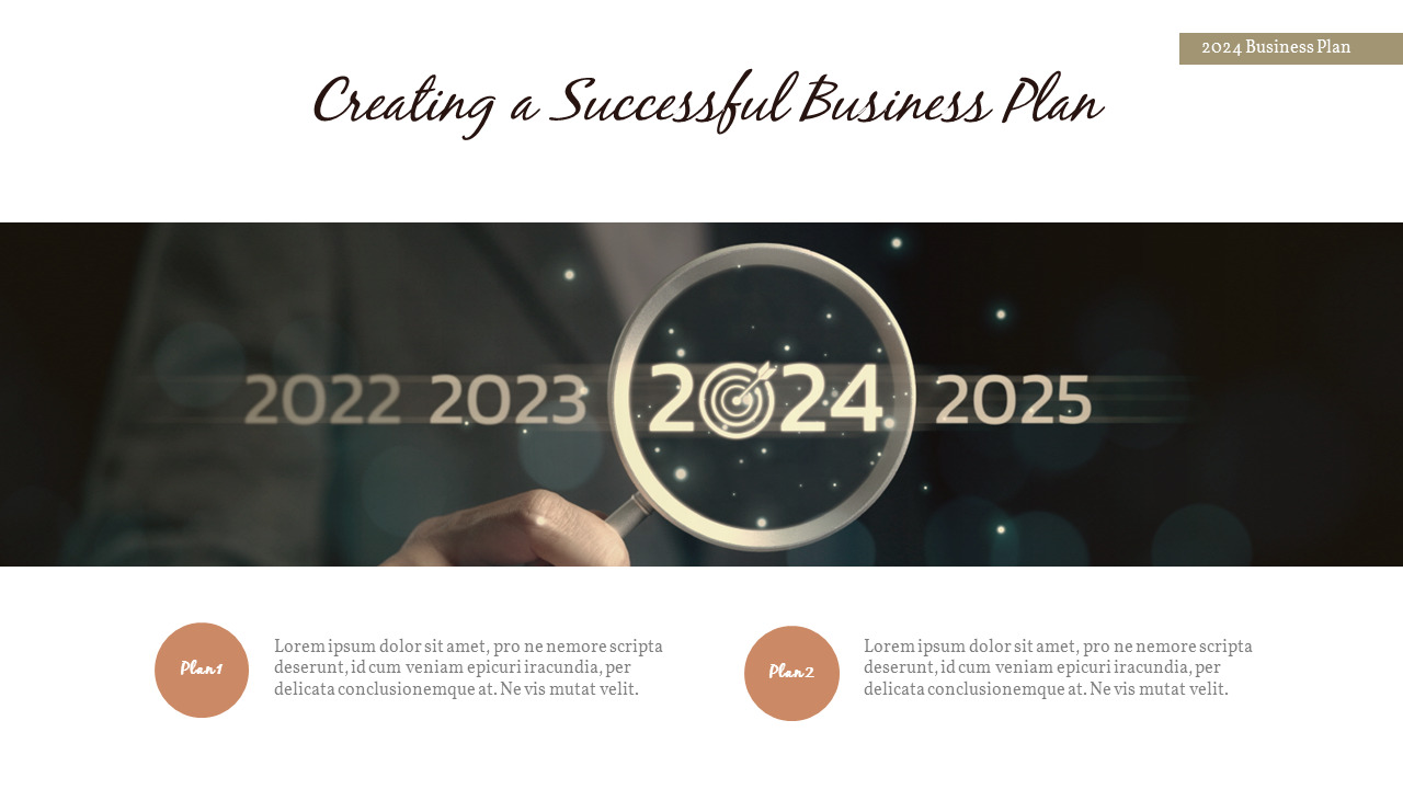 2024 Business Plan google slides template download