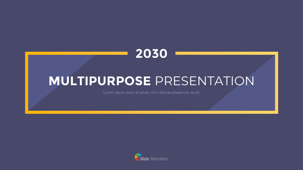 Multipurpose Template Design startup pitch deck ppt