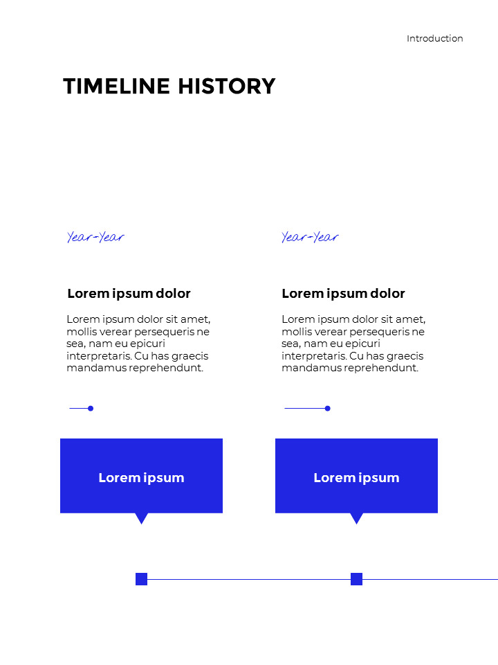 Blue Simple Layout Annual Report Custom Google Slides Template