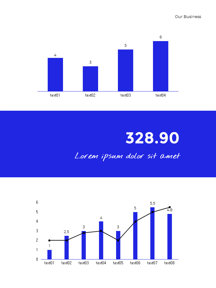 Blue Simple Layout Annual Report Custom Google Slides Template