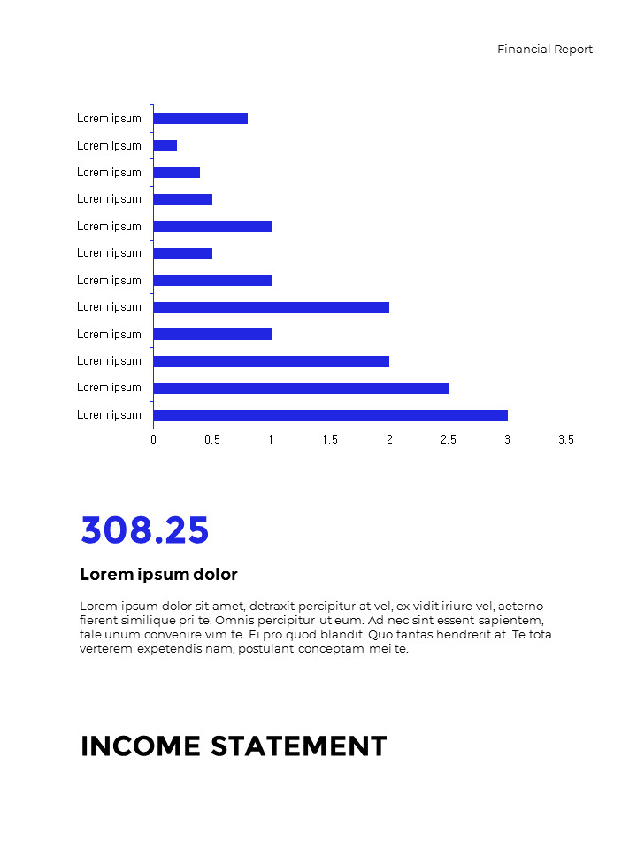 Blue Simple Layout Annual Report Custom Google Slides Template