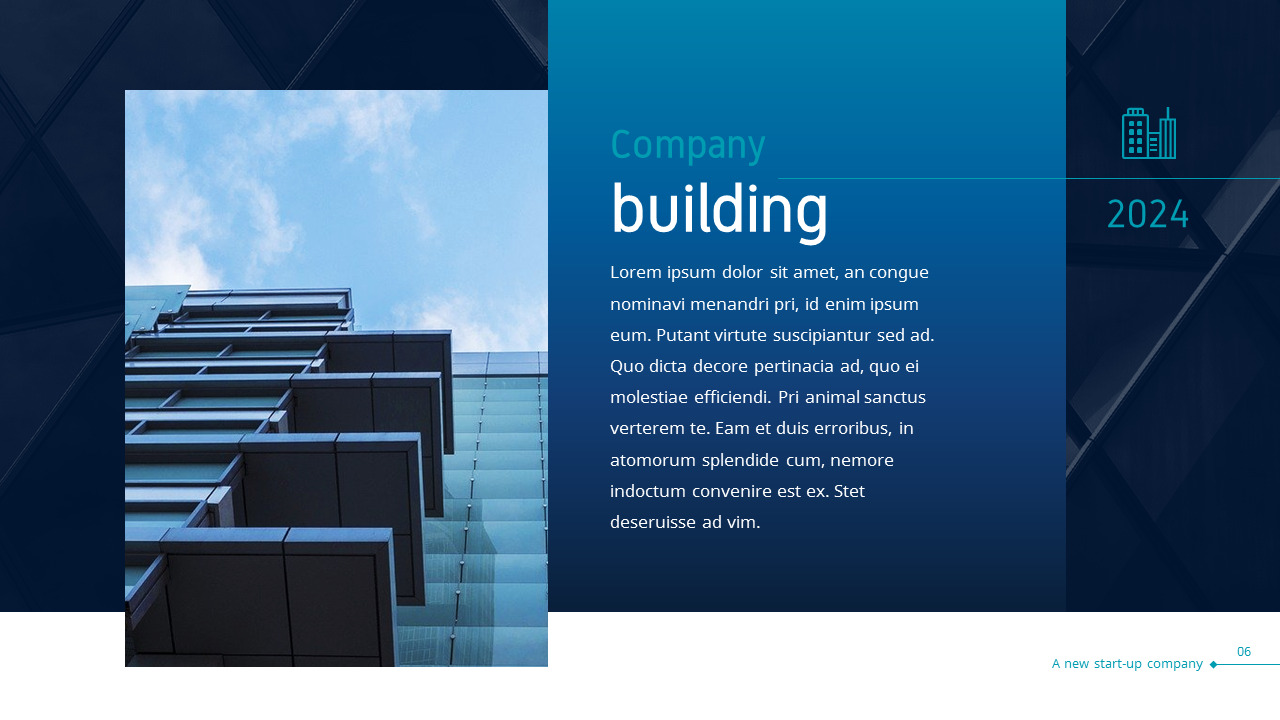 2024 Business project presentation slide design