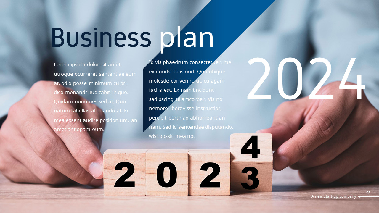 2024 Business project presentation slide design