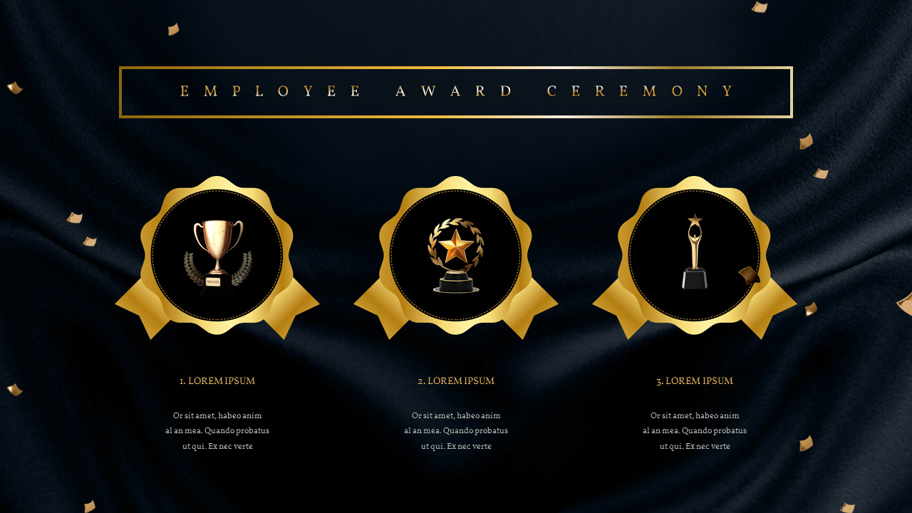 Employee Award Ceremony ppt templates google slides template