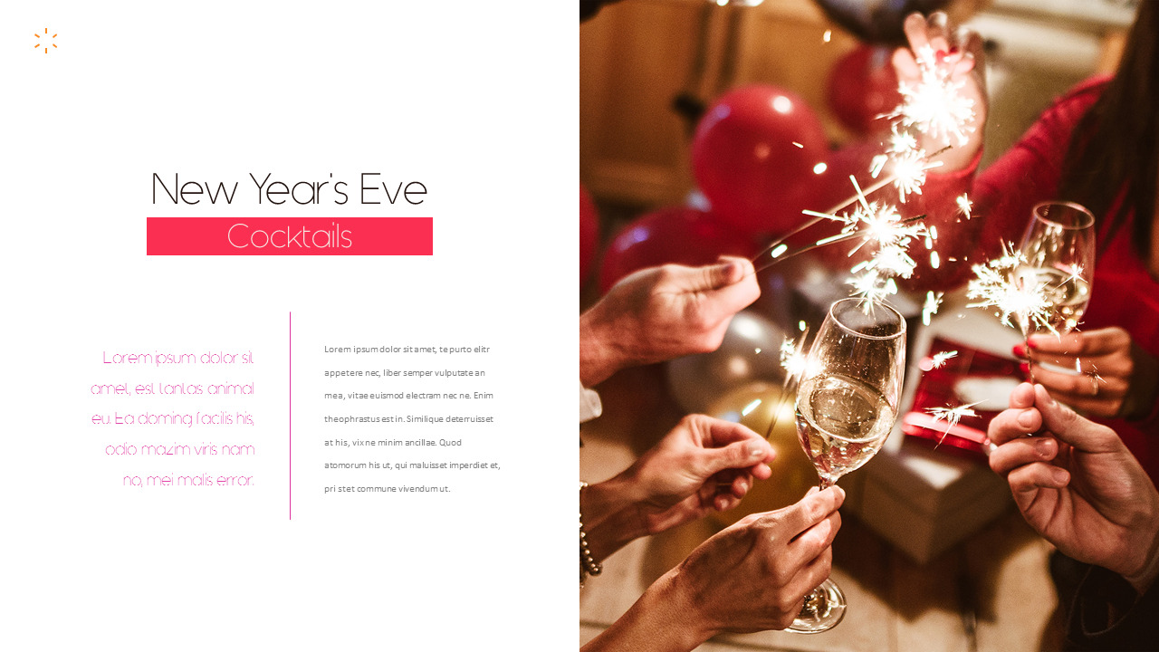 Happy New Year 2024 company profile ppt template