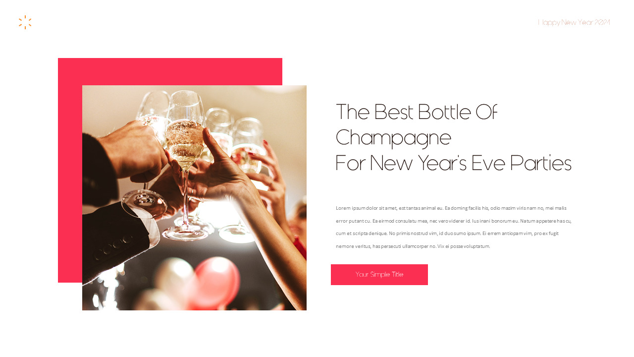 Happy New Year 2024 company profile ppt template