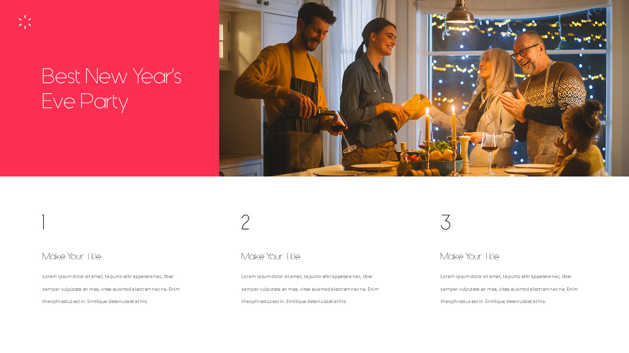 Happy New Year 2024 company profile ppt template