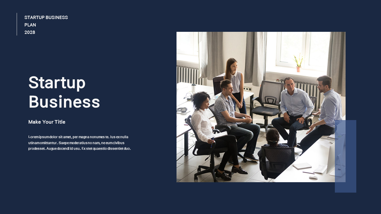 Startup Business Plan slide template