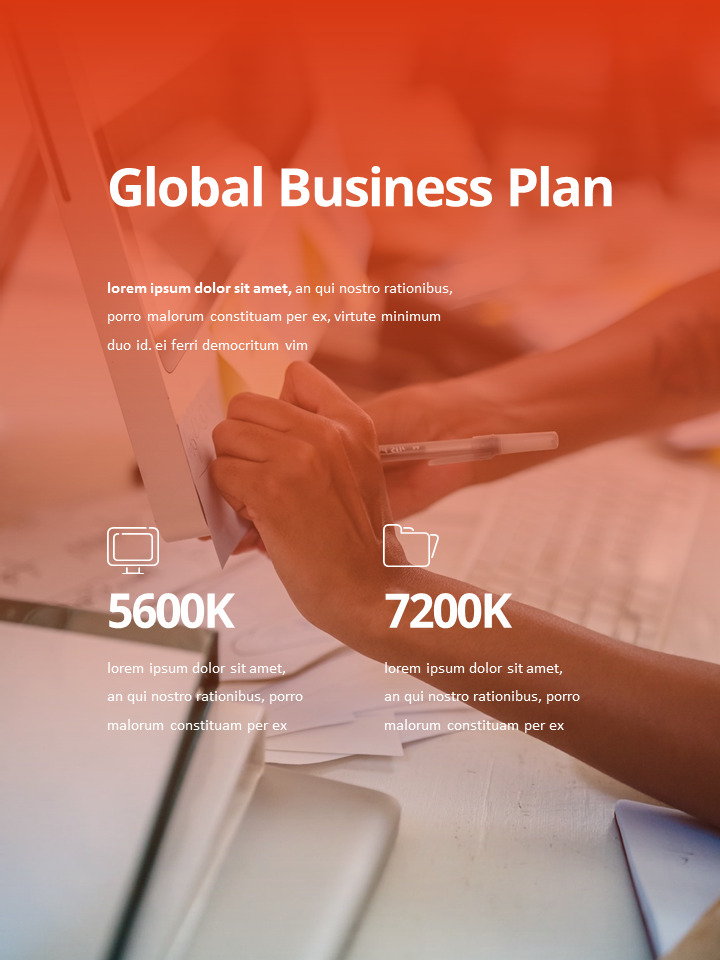 New Year Business Plan Google Slides Template Diagrams Design