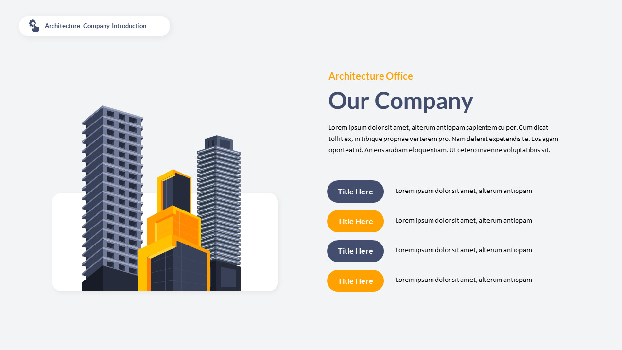 Architecture Office Company Profile Theme PPT Templates
