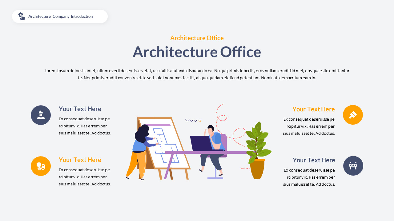 Architecture Office Company Profile Theme PPT Templates