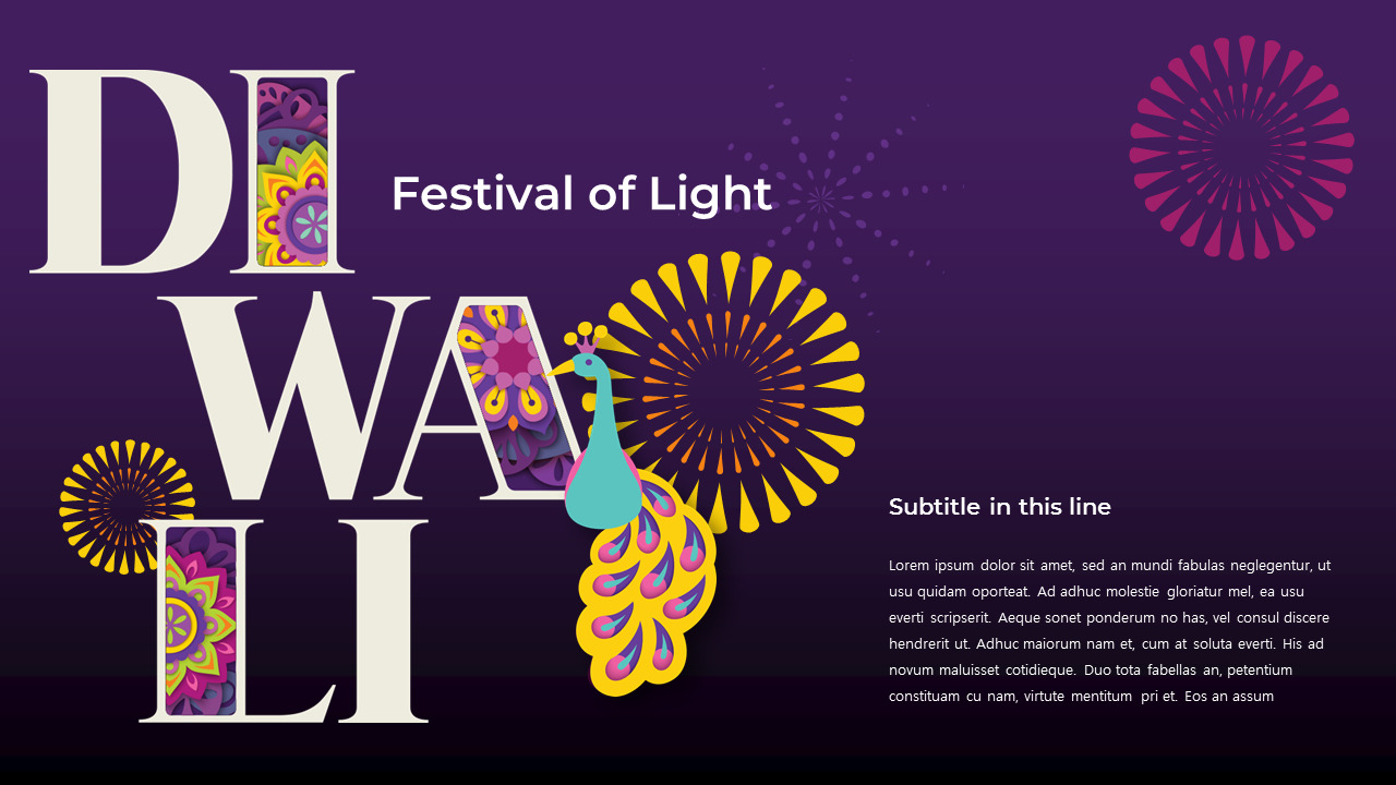 Diwali Festival Google Slides for mac