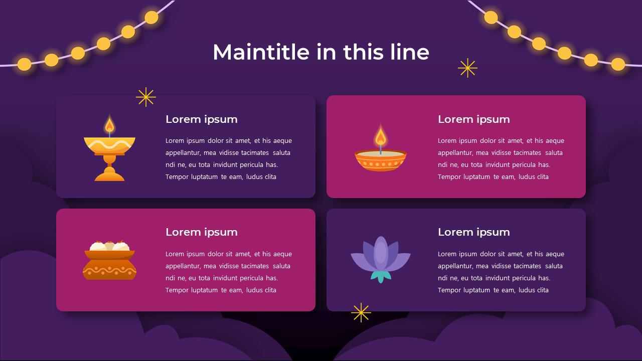 Diwali Festival Google Slides for mac