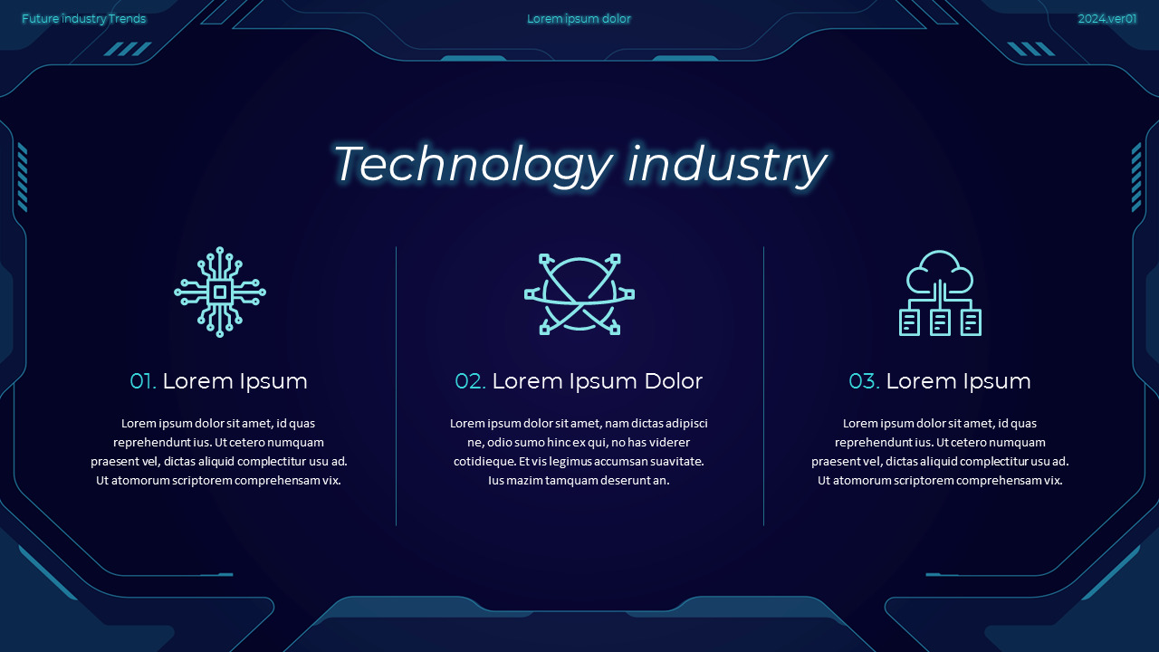 Future industry Trends design presentation template