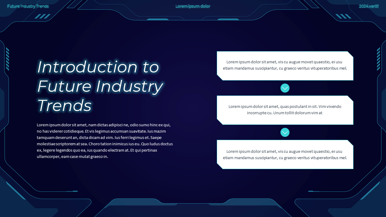 Future industry Trends design presentation template