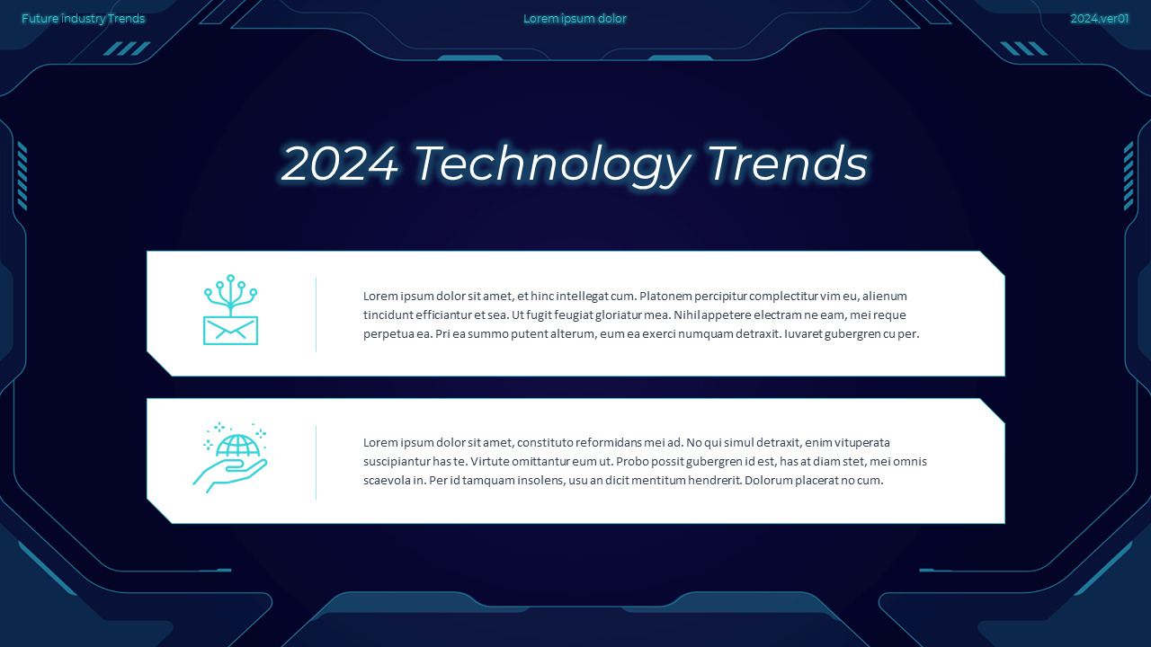 Future industry Trends design presentation template