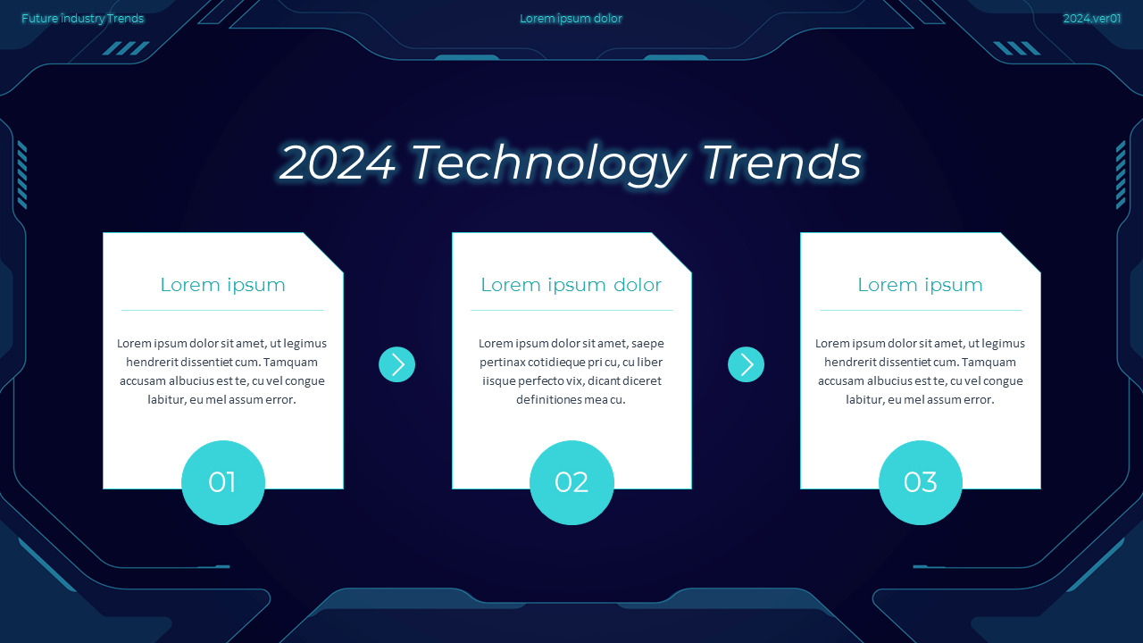 Future industry Trends design presentation template