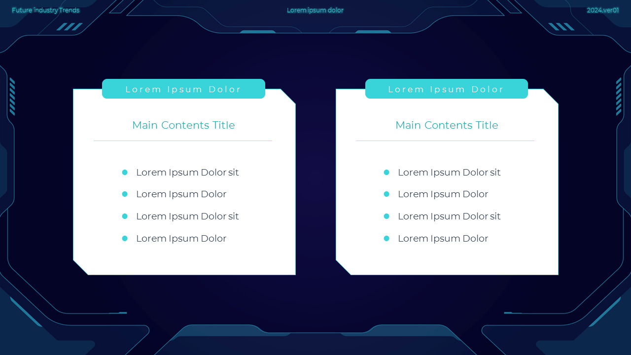 Future industry Trends design presentation template