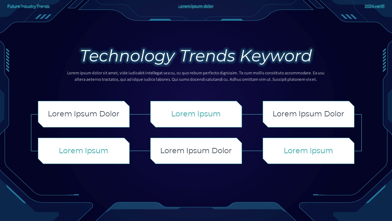 Future industry Trends design presentation template