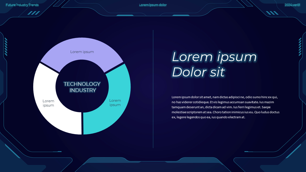 Future industry Trends design presentation template