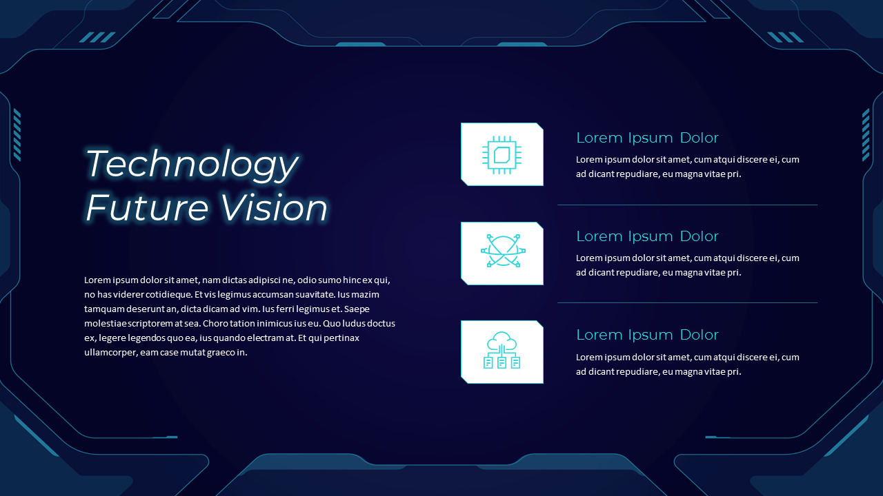 Future industry Trends design presentation template