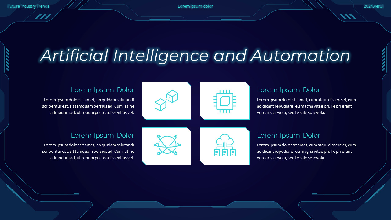 Future industry Trends design presentation template