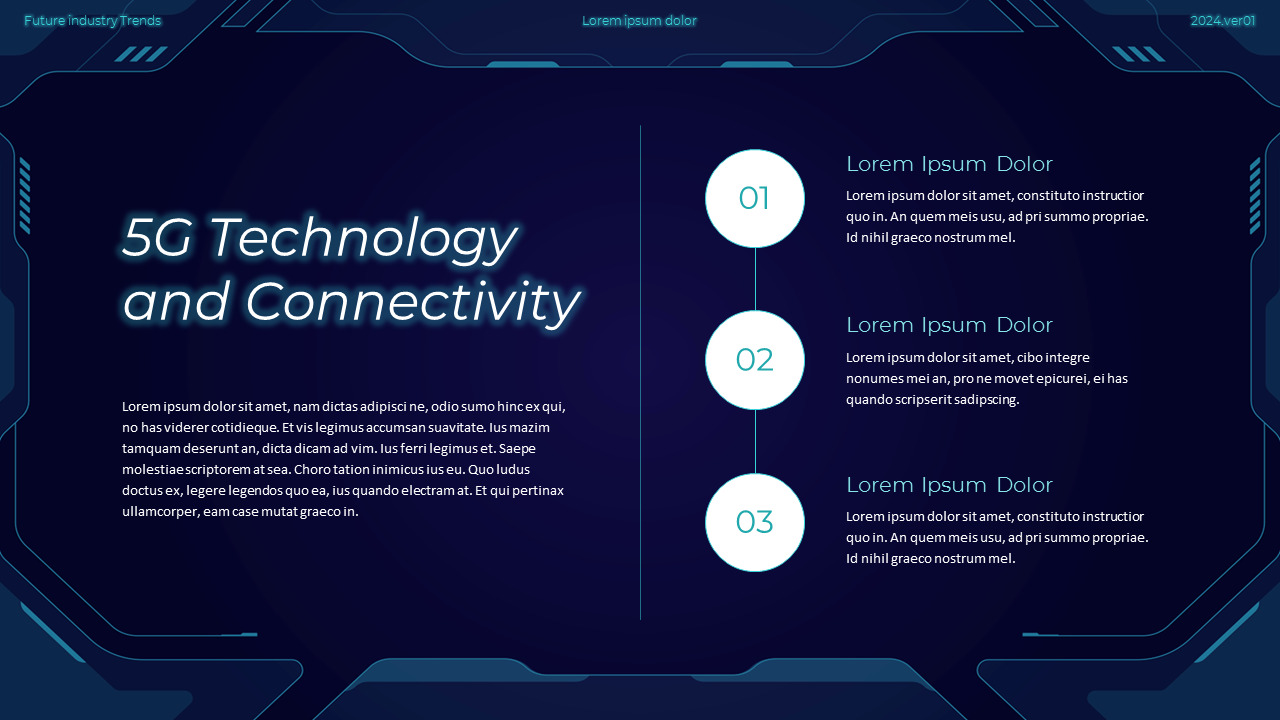 Future industry Trends design presentation template