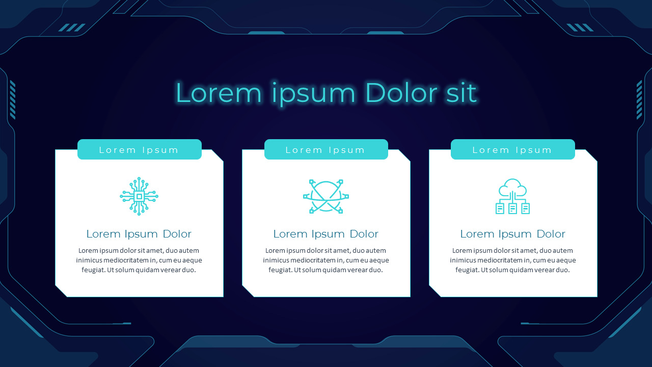 Future industry Trends design presentation template