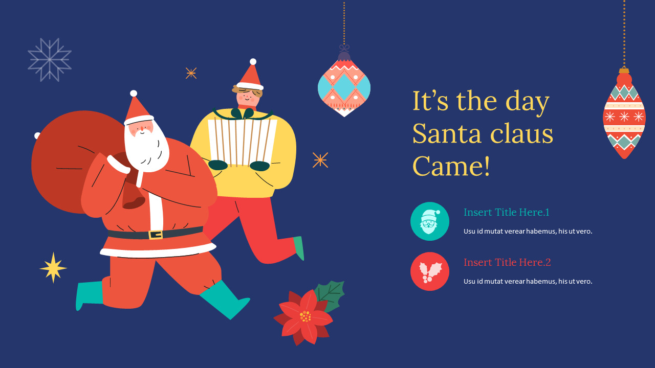 Happy Merry Christmas professional google slides presentation