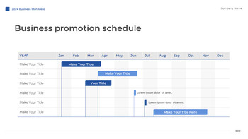 2024년 사업 계획 아이디어 PPT 테마 슬라이드