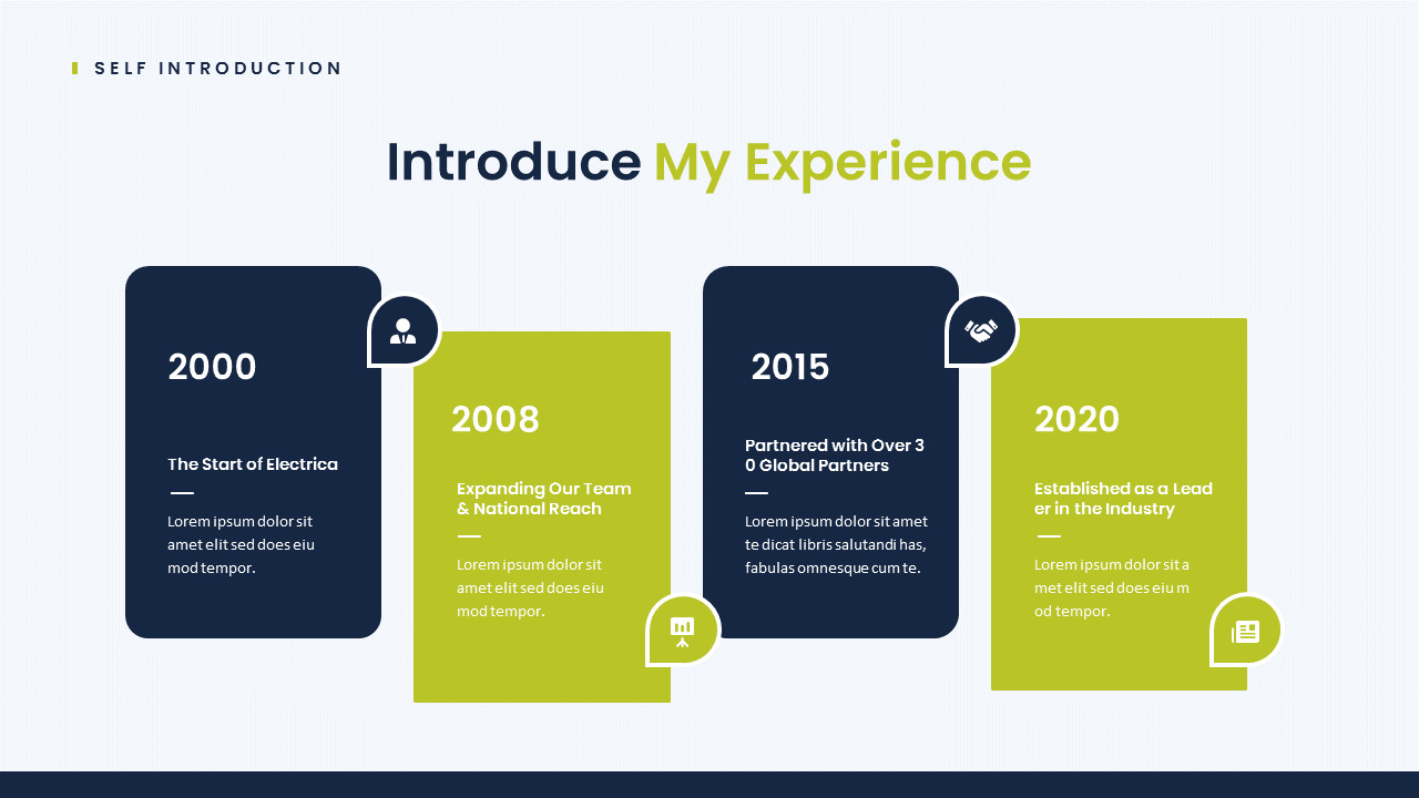 Self Introduction corporate ppt presentation