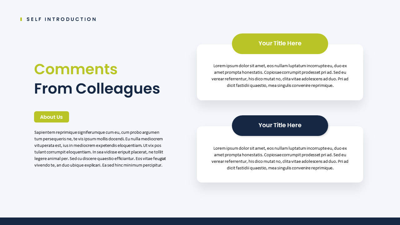 Self Introduction corporate ppt presentation