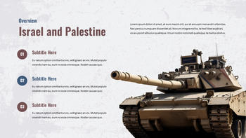 The Story of Israel Palestine War best google slides templates