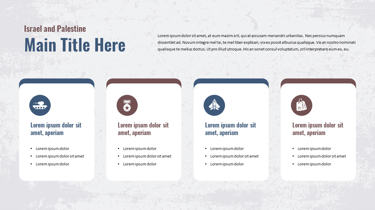 The Story of Israel Palestine War best google slides templates