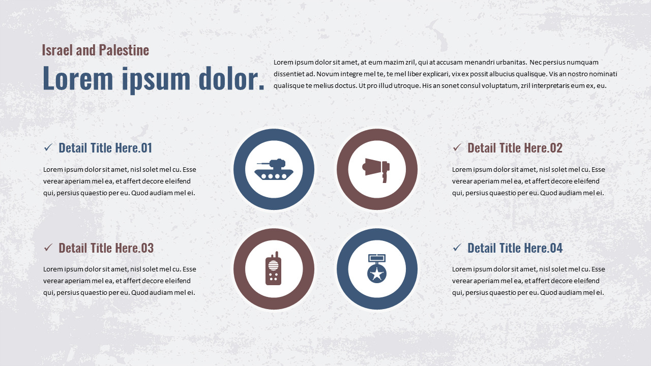 The Story of Israel Palestine War best google slides templates