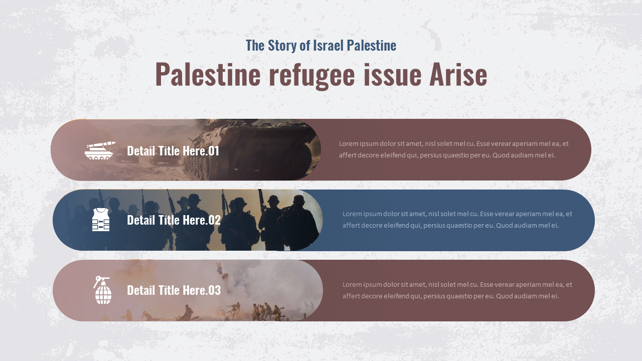 The Story of Israel Palestine War best google slides templates