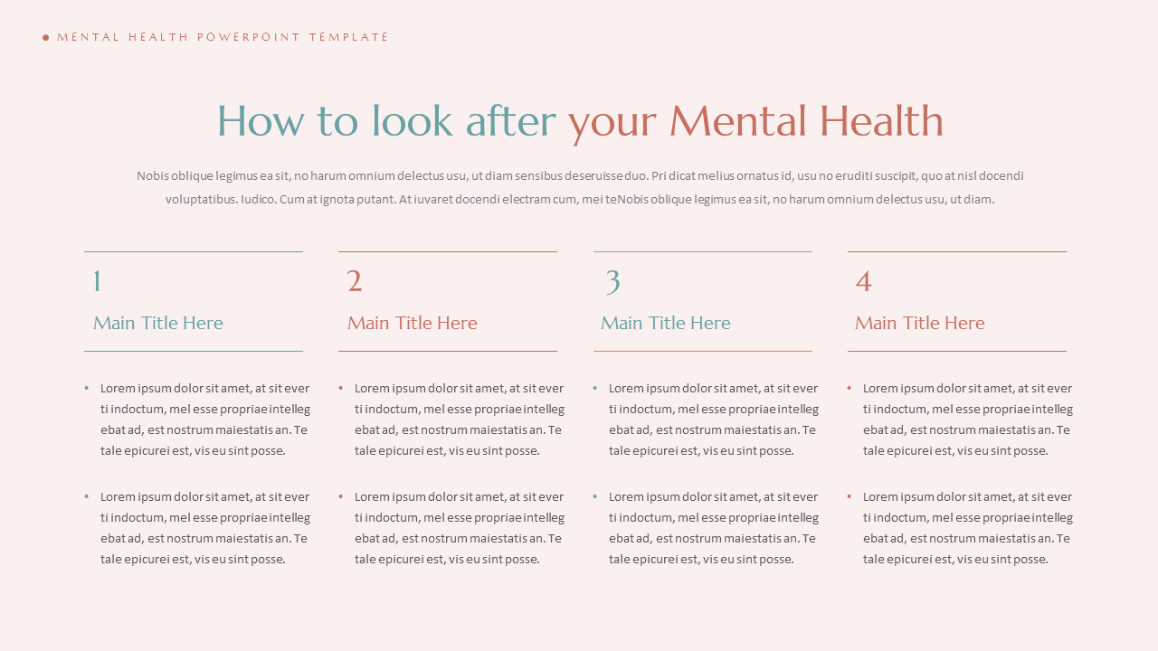 Mental Health Simple Slides Templates